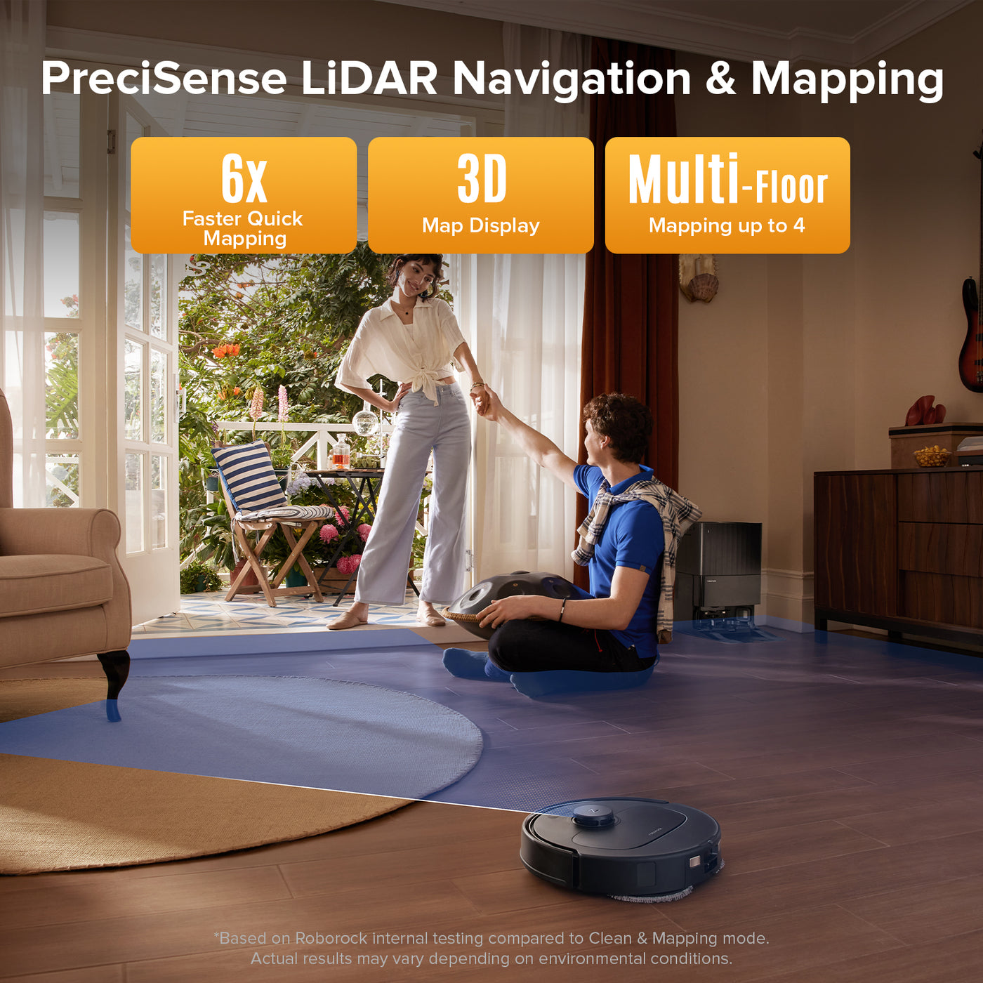 Steam Cleaner Roborock Qrevo QV 35S Robot Vacuum & Mop - 10,000Pa ...